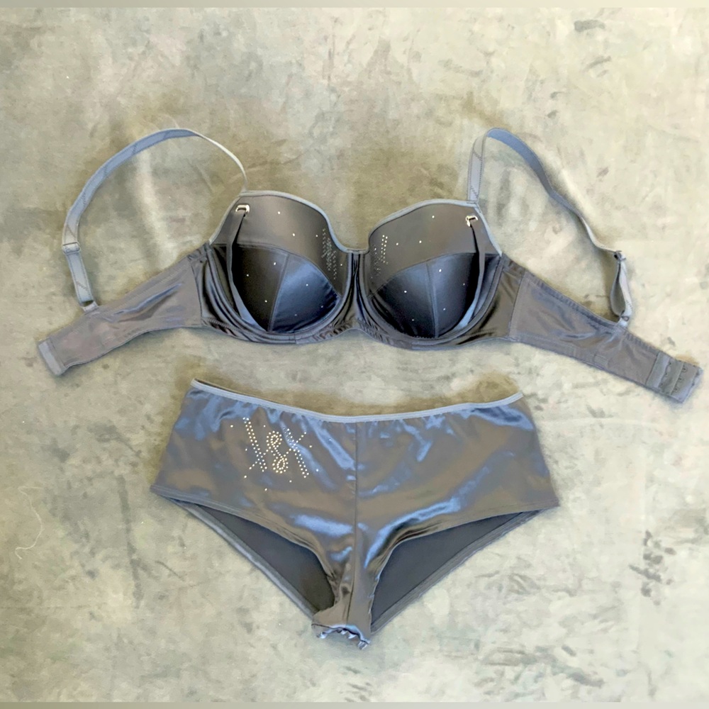 Marlies Dekkers Designer Dutch Grey/Silver Bra And Pa… - Gem